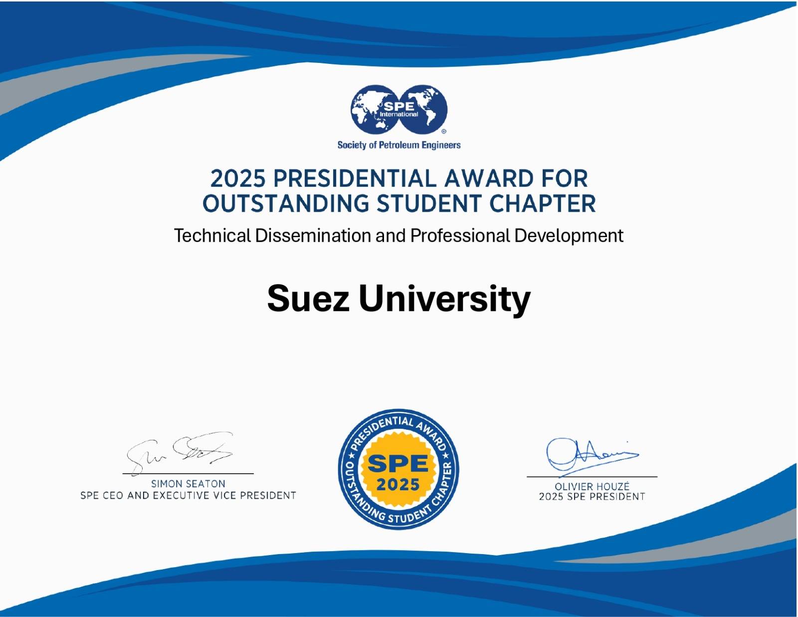 SPE Suez Student Chapter | Society of Petroleum Engineers